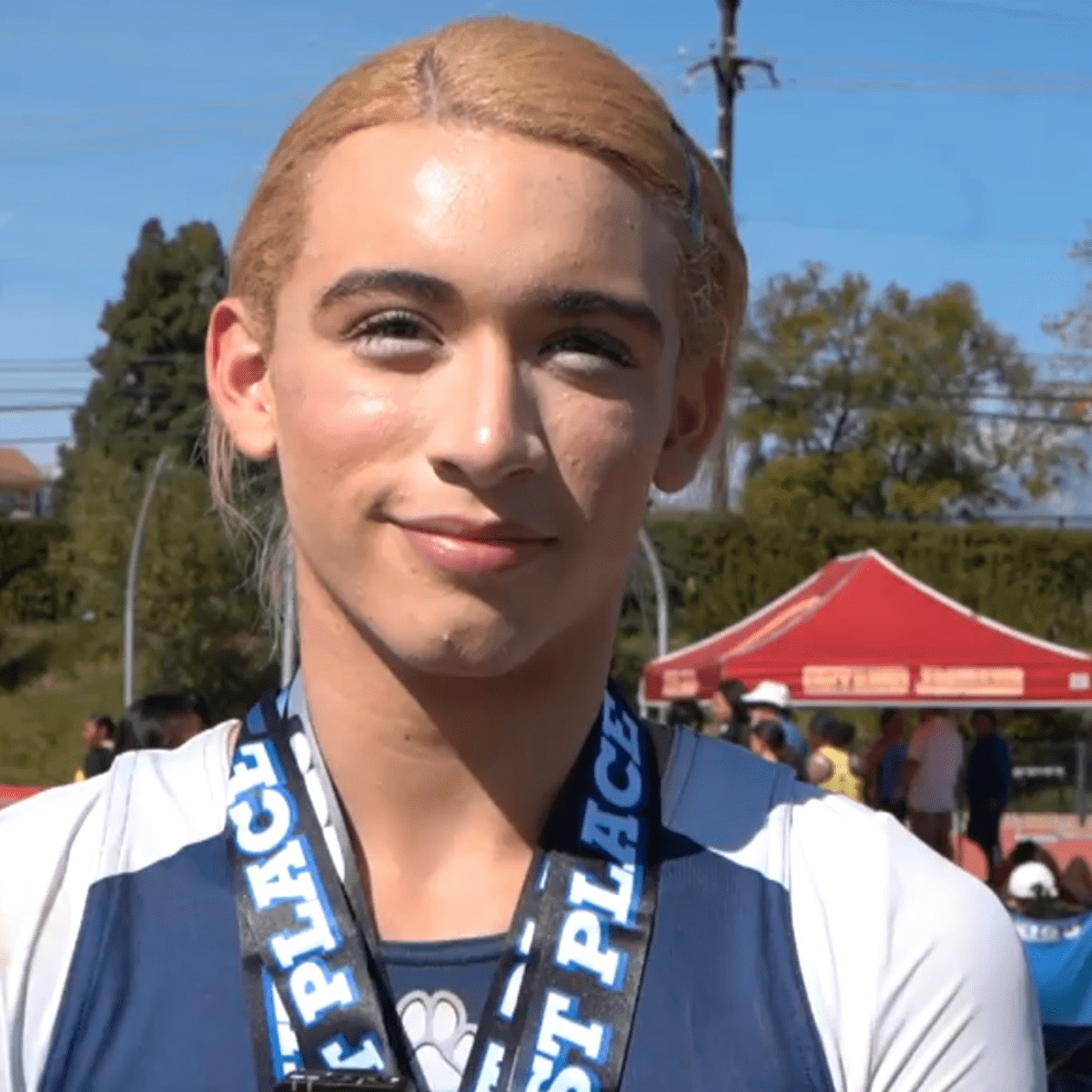 Violent protests erupt in California as trans athlete thrashes female ...