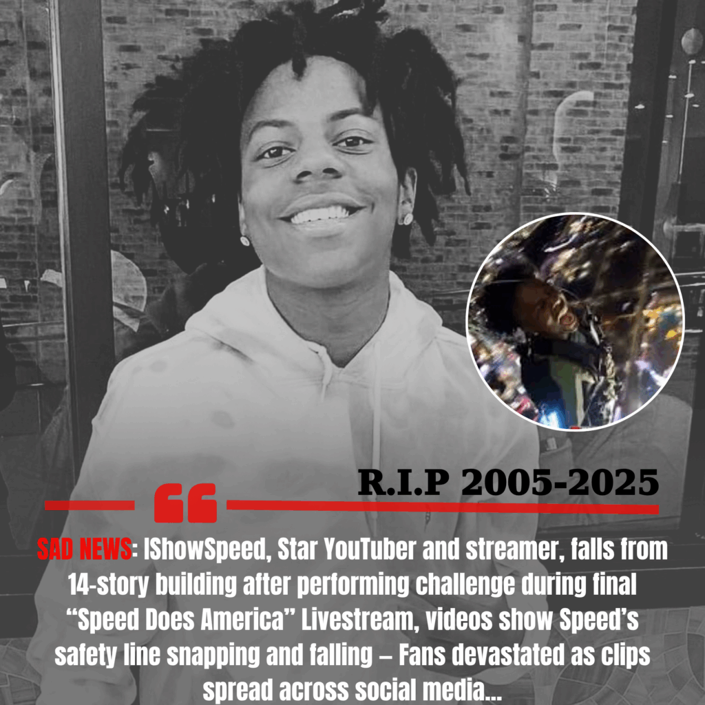 SAD VIDEO: IShowSpeed, Star YouTuber and streamer, falls from 14-story ...